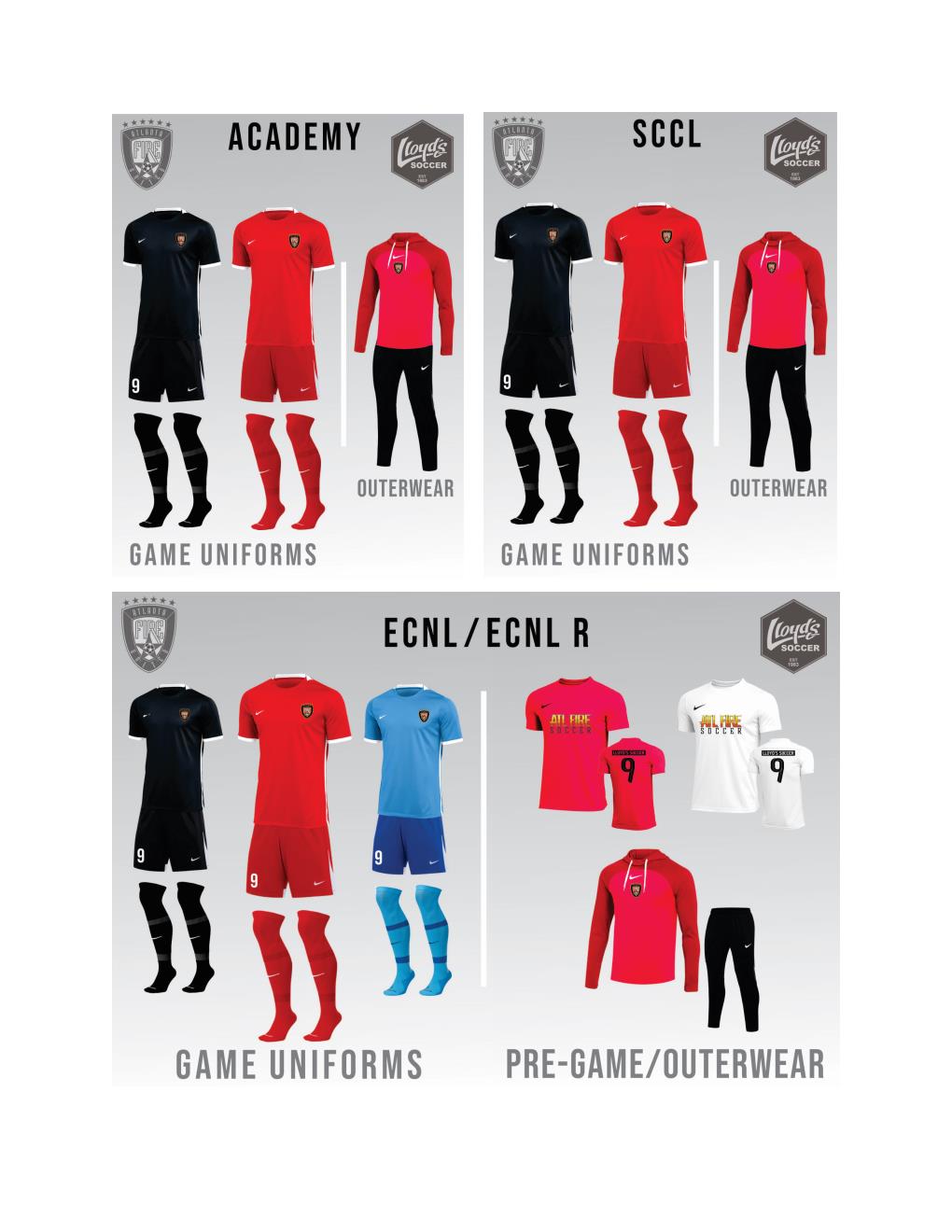 2022-2023 Uniform Kits